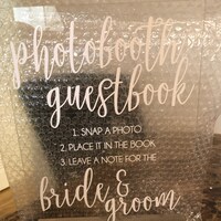 Photo Guestbook Sign Instant Photo Guestbook Sign Photo Booth Guest ...