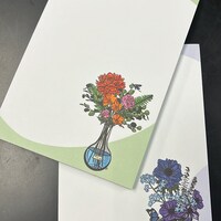 Women in Science Poster Flask Bouquet Wall Art Flower Painting Science ...