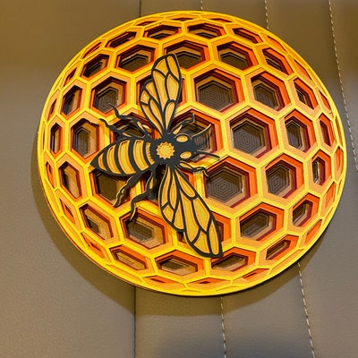 Bee and Honeycomb SVG, DXF, Cutting File - Etsy