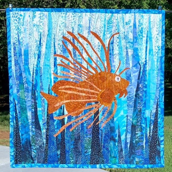 Large Wave Landscapes, Patchwork Tutorial, PDF Tutorial, Instant ...