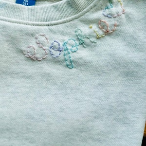 NAME ADD ON Sleeve, Hand Embroidered Names - Etsy