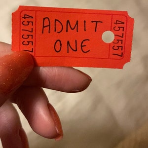 Admit One Tickets Tokens Voucher Party Event Celebration - Etsy UK