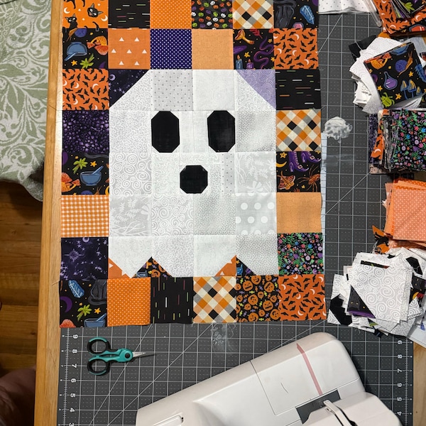 Ghost Party!!! Quilt PDF Pattern Download by Woollypetals - Etsy