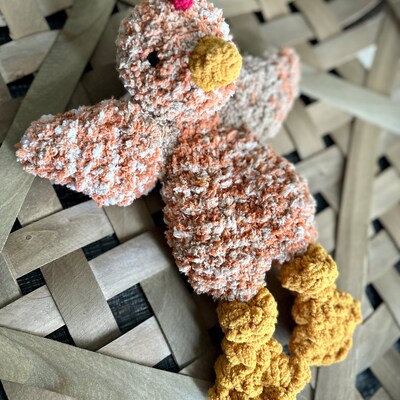 MINI Chickie Chicken Knotted Lovey Crochet Chicken PATTERN - Etsy