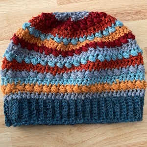 Mountain Ridge Beanie Crochet Pattern by Sheepish Stitches | Etsy