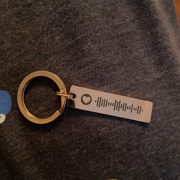 Personalized Keychain Song Code Gift Anniversary Our Song Code Gift ...