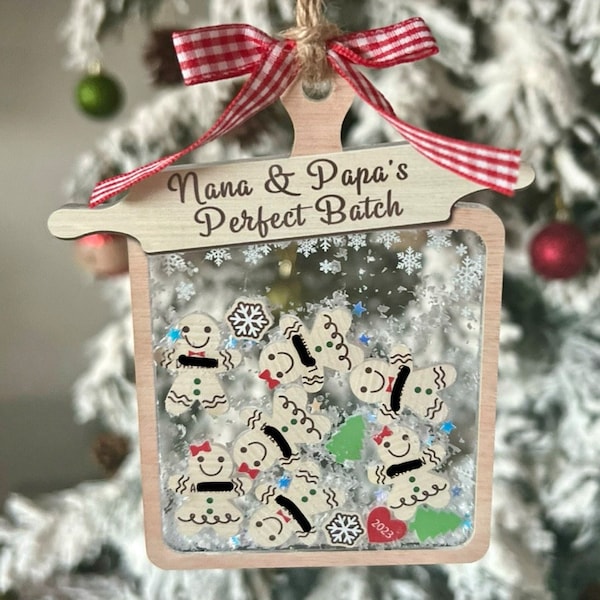 Personalized Gingerbread Christmas Ornaments, Nana's Perfect Batch ...