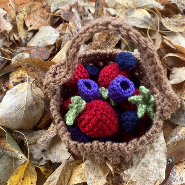 BERRY BUNDLE Crochet Pattern (including Basket)- Digital PDF Instant ...