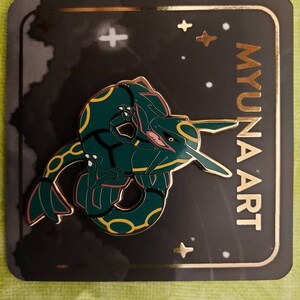 Myuna's XXL Shiny Mega Rayquaza Pin Big Fanart Sky Dragon Legendary ...