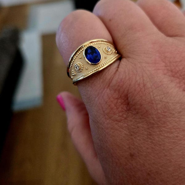 14K Solid Gold Memento Mori Signet Ring, Amor Fati Gold Ring, Stoicism ...