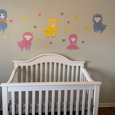 Llama Wall Decal Kids Room Wall Decal Stickers Decals - Etsy