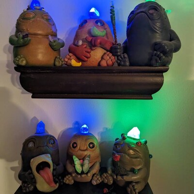 Cute Baby Grotto Worm Polymer Clay Fantasy Creature Magical Rock ...