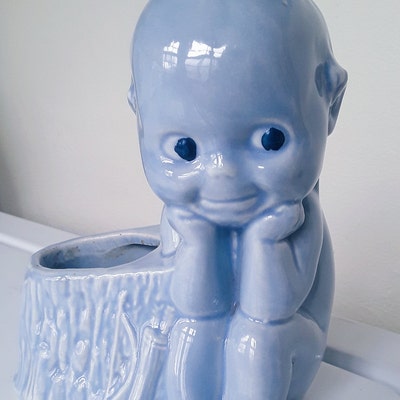 Mccoy 1930s Floraline USA Matte Green Art Pottery Vase Planter 415 ...