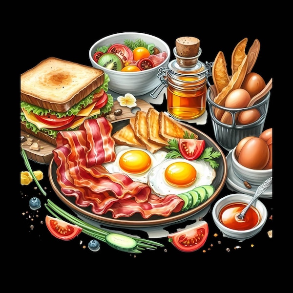 Digital Stickers | Digital Sticker Book | Goodnotes Stickers | Food ...