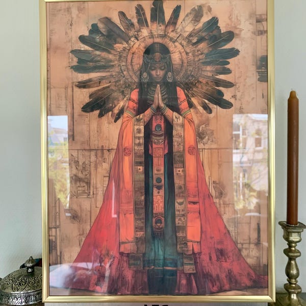 Deusa Ran Tela emoldurada, Deusa nórdica dos mares, Deusa das ...