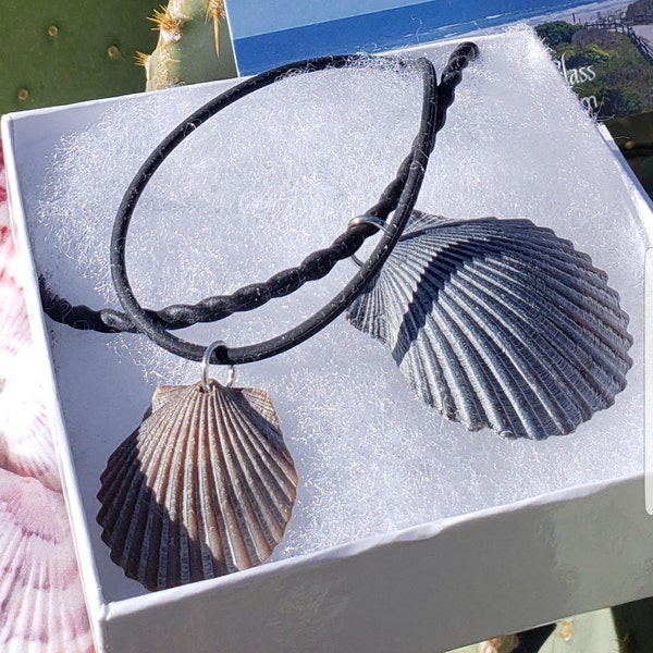 Seashell Nature Collage, Real Seashell Necklace, Shell Pendant ...
