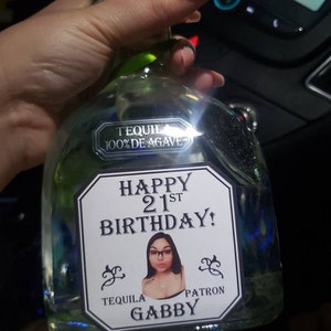 Custom Patron Label, Liquor Label, Graduation Bottle Labels, Grad Gift ...