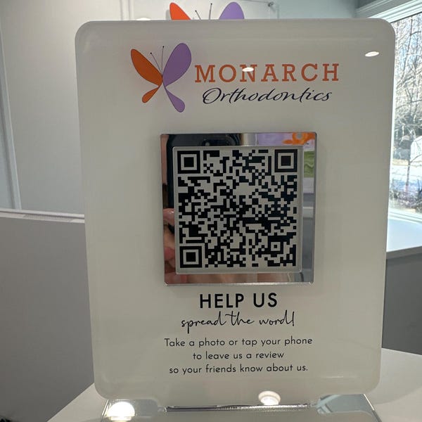 Mini QR Code Display Sign - Etsy