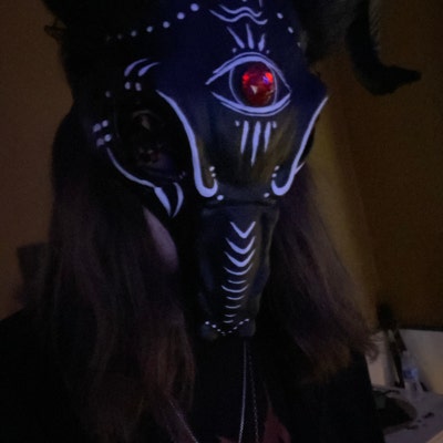 Goat Skull Ram Mask for Masquerade Ball Voodoo Masquerade Mask Tribal ...