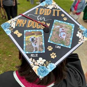 Custom Memorial Graduation Cap Topper, I Did It for Them Cap Decoration ...