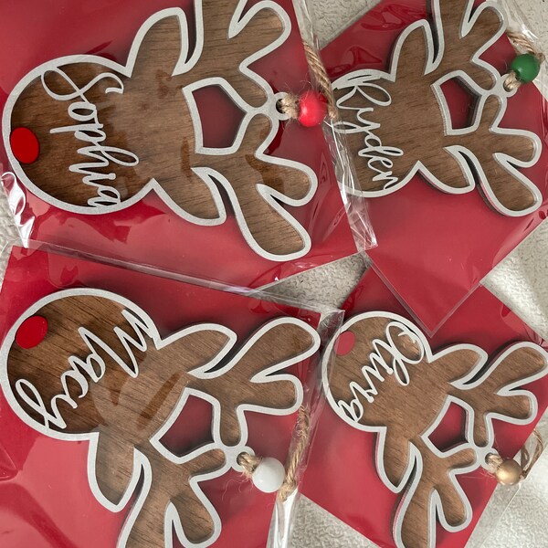 Custom 3D Stocking Tag, Custom 3D Ornament, Personalized Stocking Tag ...