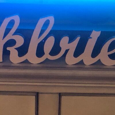 Custom Laser Cut Stand up or Hanging Sign Classic Script Unfinished - Etsy