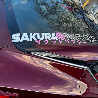 Sakura Drifters Brush JDM Cherry Blossom Petals Vinyl Decal Sticker - Etsy