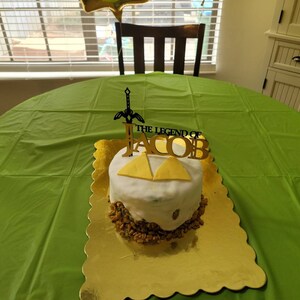 Zelda Master Sword Personalized Cake Topper | Etsy