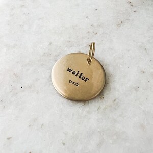 Simple Custom Hand Stamped Dog Tag, Dog Tags for Dogs, Pet Id Tag ...