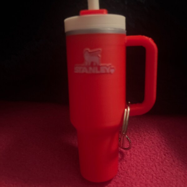 Miniature Valentine Stanley Tumbler Keychain | Chapstick Holder - Etsy