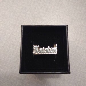 Personalized Name Ring Cursive Font Name Ring Custom Name Ring ...