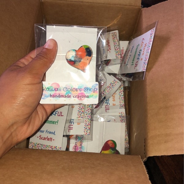 HEART CRAYON Box That Talked Poem, Student Gift From Teacher ...