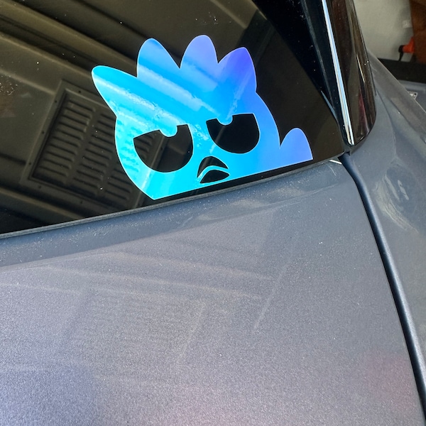 Ice Bear Window Peeking Decal | We Bare Bears | Car Decal | Ice Bear ...