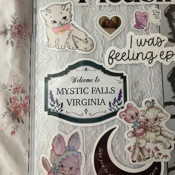 Tvd City Sign Sticker Mystic Falls Vampire Diaries Vinyl Waterproof ...