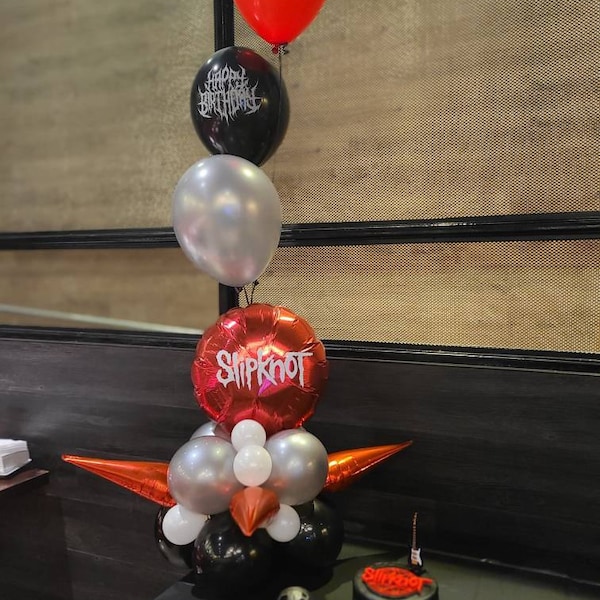 Heavy Metal Happy Birthday Balloons - Death Metal Balloons - Etsy