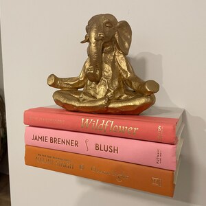 White and Gold Decorative Book Stack - Etsy