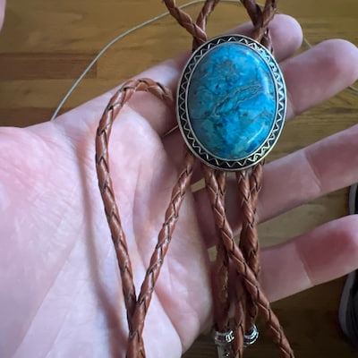 Beetle Bolo Tie Western Gifts for Him Leather Cowboy Necktie ...