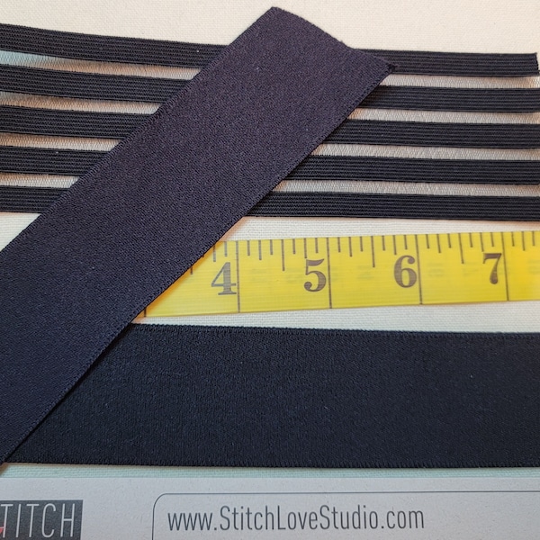 2" (5cm) Flat Elastic With Sheer Stripes. Stretch Trim for Bra ...