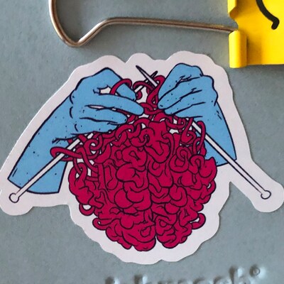 Brain Art Transparent Stickers Notebook Human Anatomy - Etsy