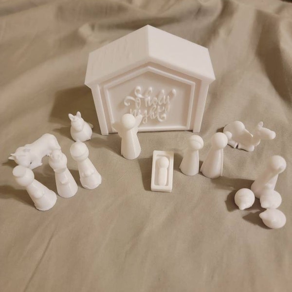 Downloadable 3d Print STL File to 3D Print Your Own Nativity Christmas ...