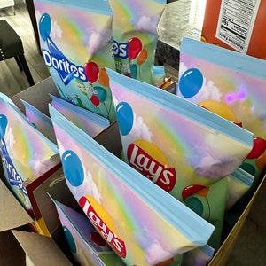 Super Mario Chip Bags, Mario Bros Birthday Chips, Mario Chip Bag 6ct ...