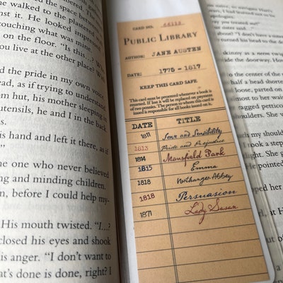 Fictional College Student ID Card Bookmark Dark Academia Classics ...