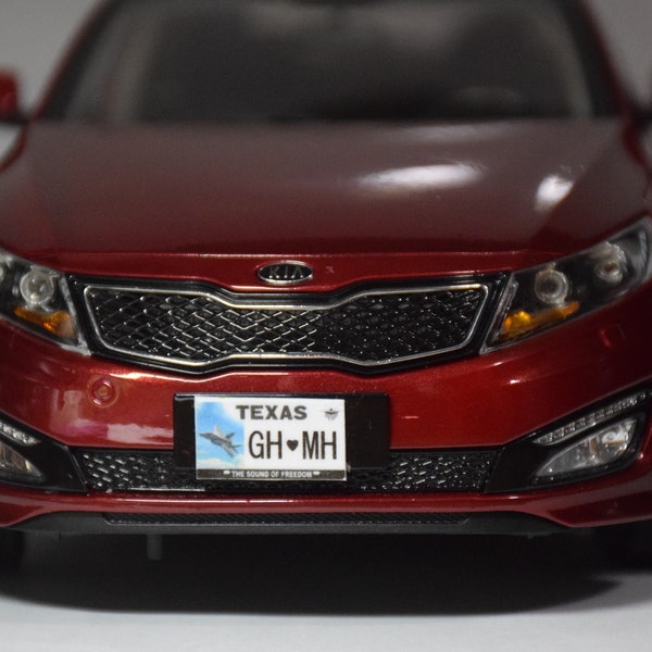 CUSTOM * License Plate for Model Car * to Scale * Beautifully Detailed ...