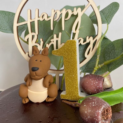 Australiana Cake Toppers, Australian Native Fondant Cake Topper, Koala ...