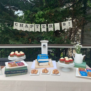 Birthday Banner, Bookish Party Decor, Bookworm Gift, Book Themed, Book ...