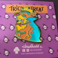 Blep Doggo Hard Enamel Pin by Cloudhedd Rose Gold or Black - Etsy Singapore