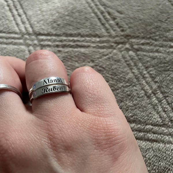 Personalized Photo Projection Ring, Custom Photo Ring, Memorial Picture ...