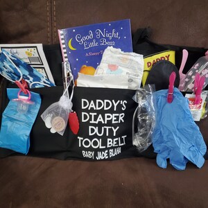 Daddy on Duty Diaper Duty Tool Belt Doody New Dad Gift Gag Baby Shower ...