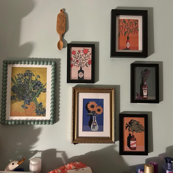 5 Pack of Funky Postcards/mini A6 Illustrated Art Prints. Bestselling ...