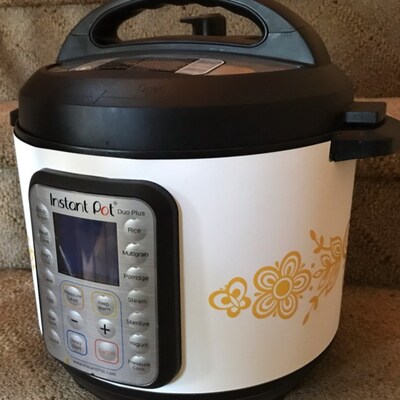 15 Colors Butterfly Gold White Background Instant Pot Wrap. Premium Non ...